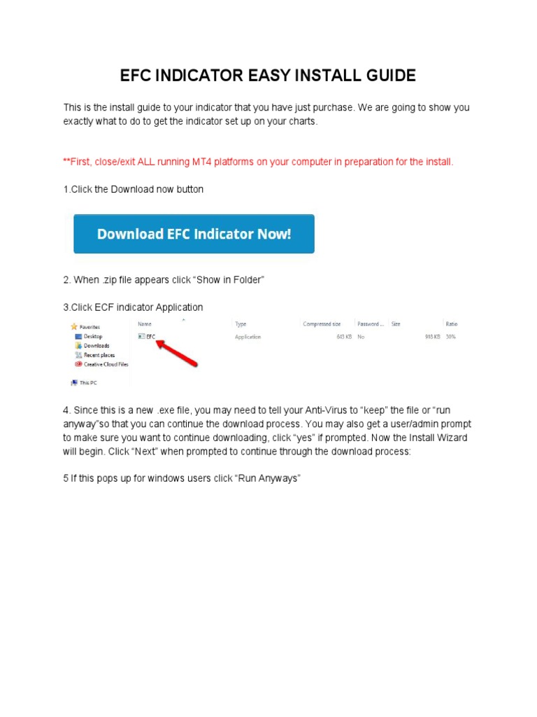 InstallGuide NEWEFCIndicator | PDF | Computer File | Microsoft Windows