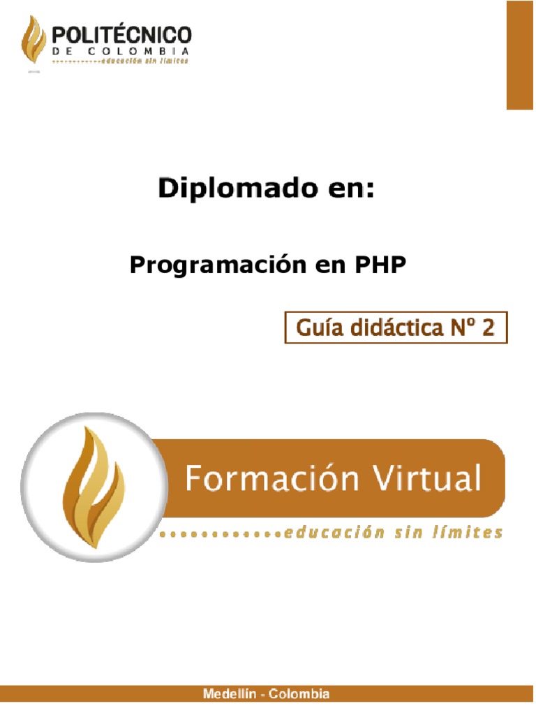 Guia Didactica Php 2 Pdf Estructura De Datos De Matriz Flujo De 