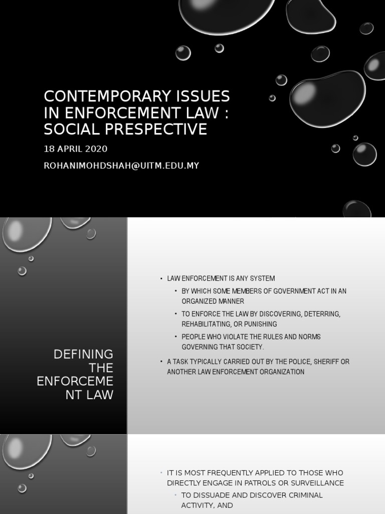 Contemporary Law Enforcement Issues | PDF | Law Enforcement | Crime ...