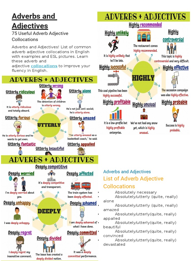 Adverbs and Adjectives | PDF | Language Arts & Discipline