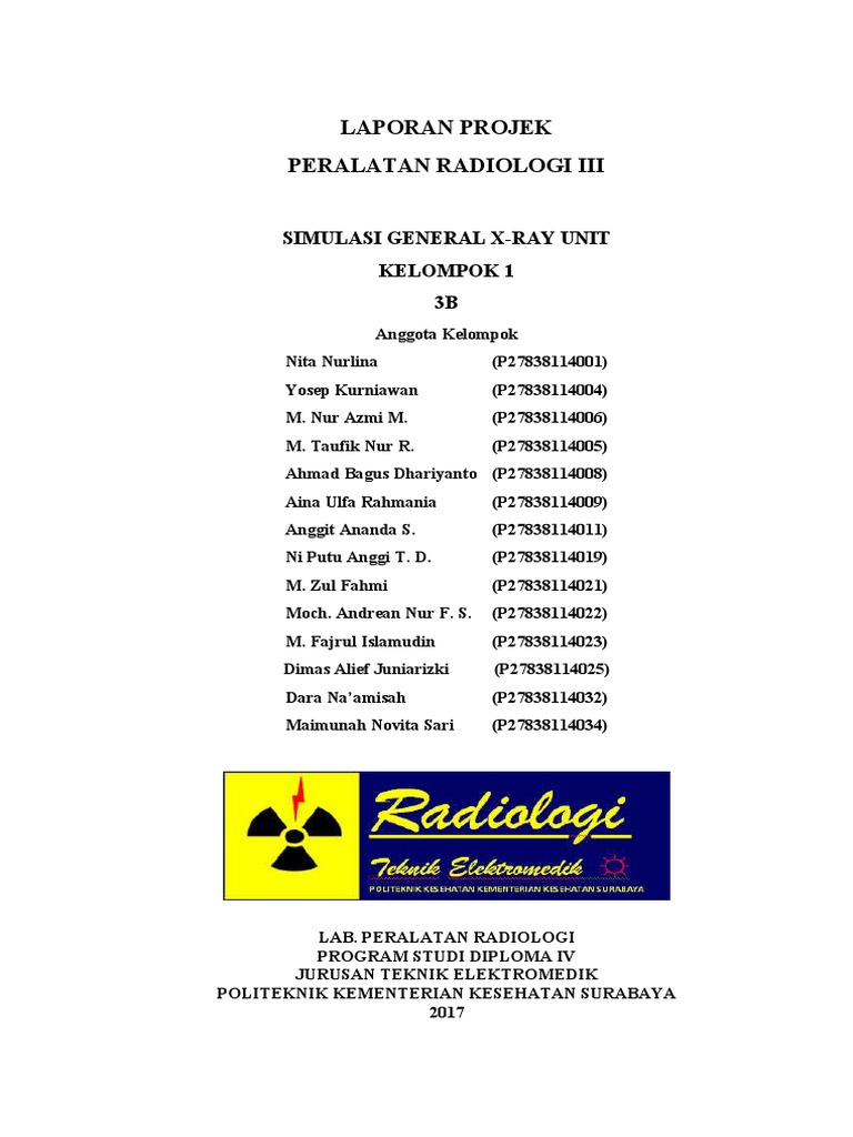 Laporan Projek General Radiologi 3B Kelompok 1 | PDF