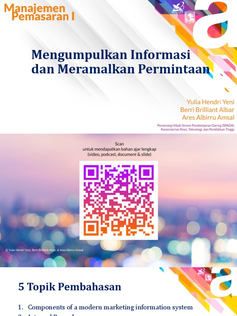 Mengumpulkan Informasi Dan Meramalkan Permintaan PDF | PDF | Marketing | Sales