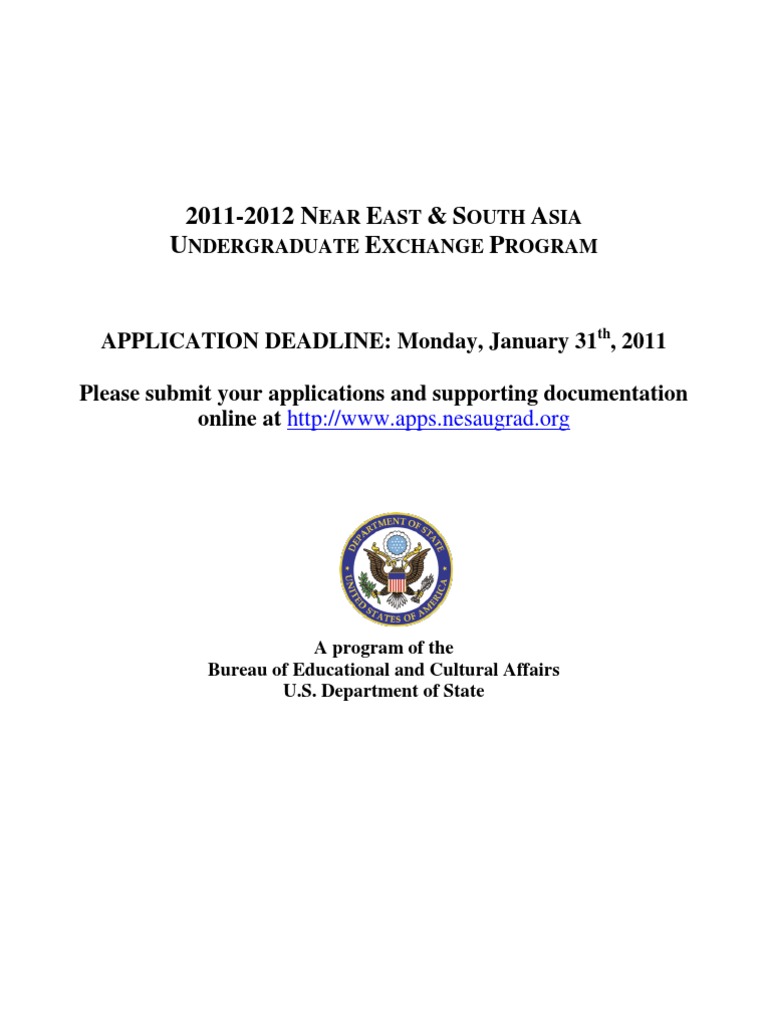 NESA Under Grad Program 2011 2012 ENG | PDF