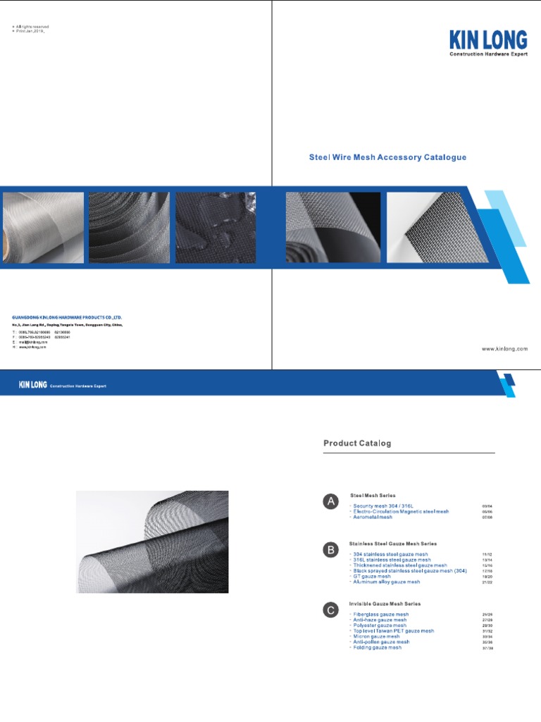Steel Wire Mesh Accessory Catalogue | PDF