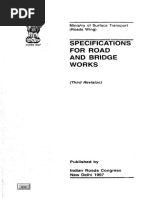 MORTH - Specifications For Road & Bridge Works (5th Revision) 1 | PDF
