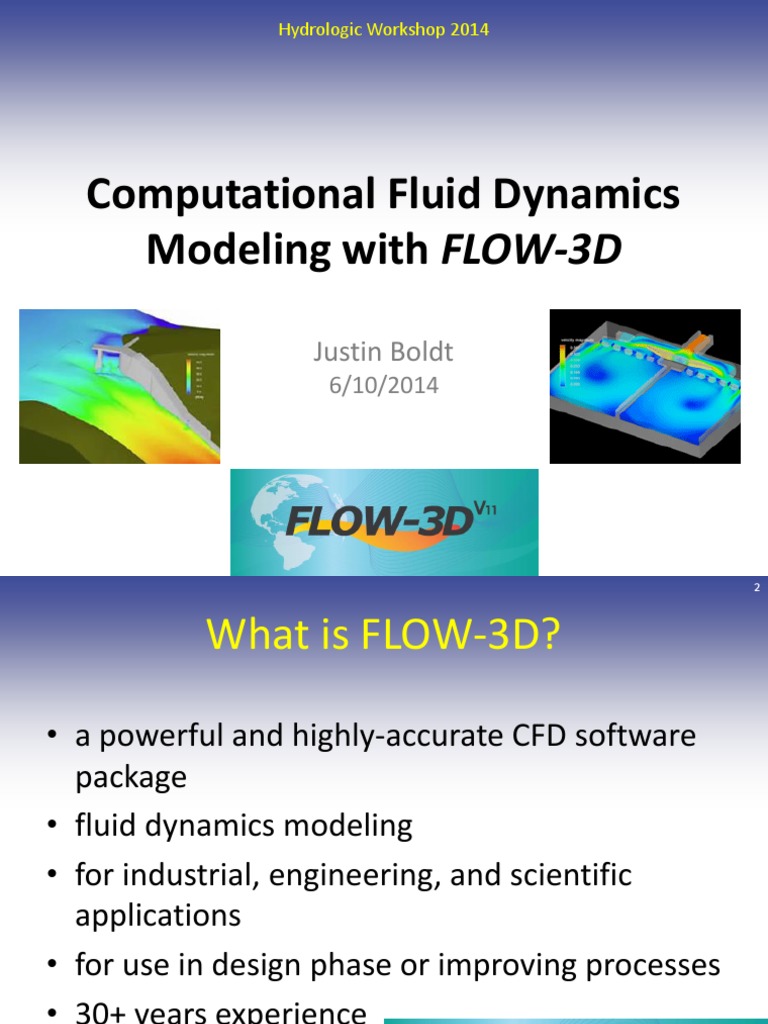 Computational Fluid Dynamics Modeling With Flow 3d Justin Boldt Pdf Computational Fluid