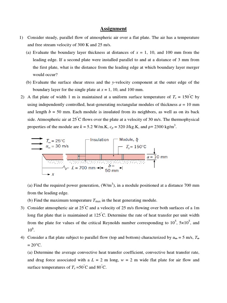 Assignment 7 | PDF | Boundary Layer | Heat Transfer