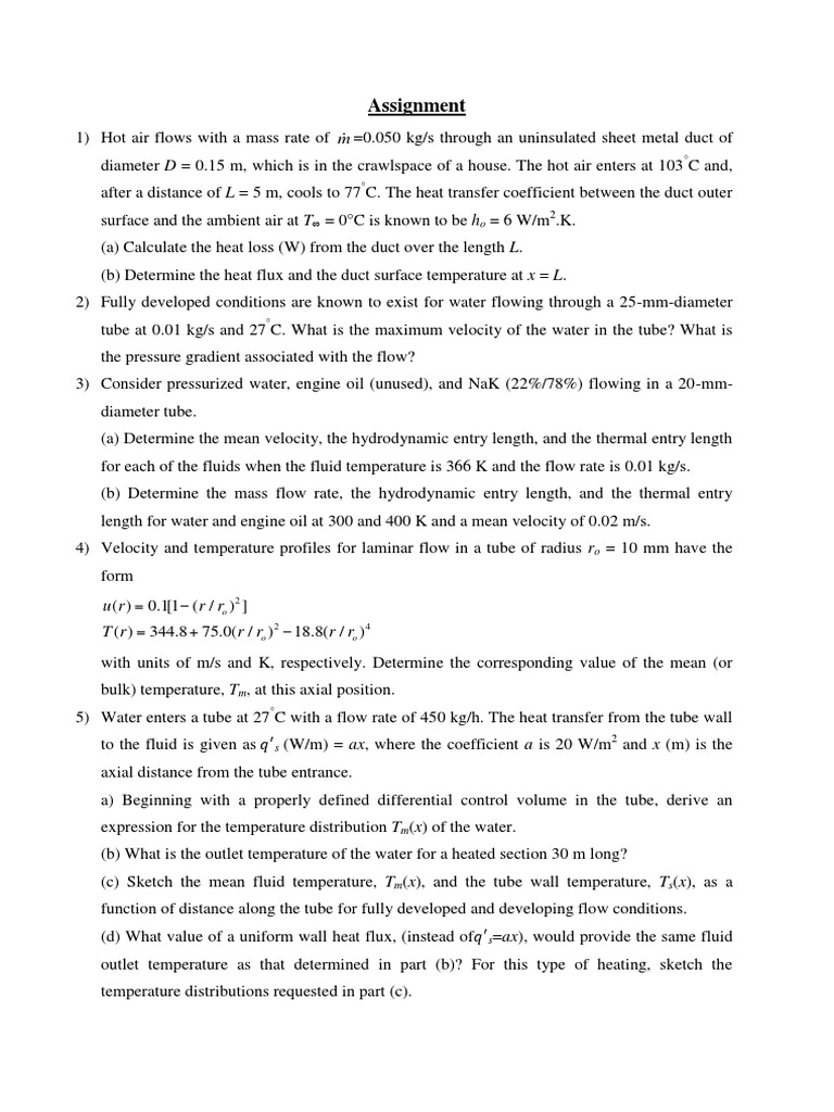 Heat Transfer and Fluid Flow Engineering Calculations | PDF | Heat ...