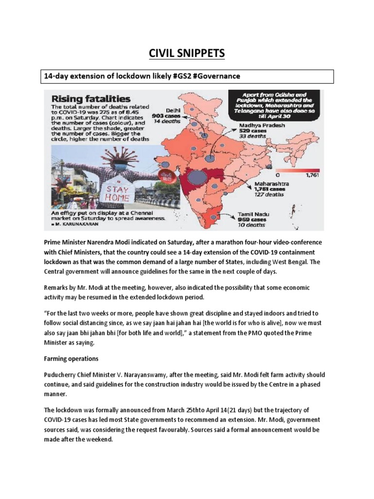 Indian Government Projects Significant Rise in COVID-19 Cases if ...