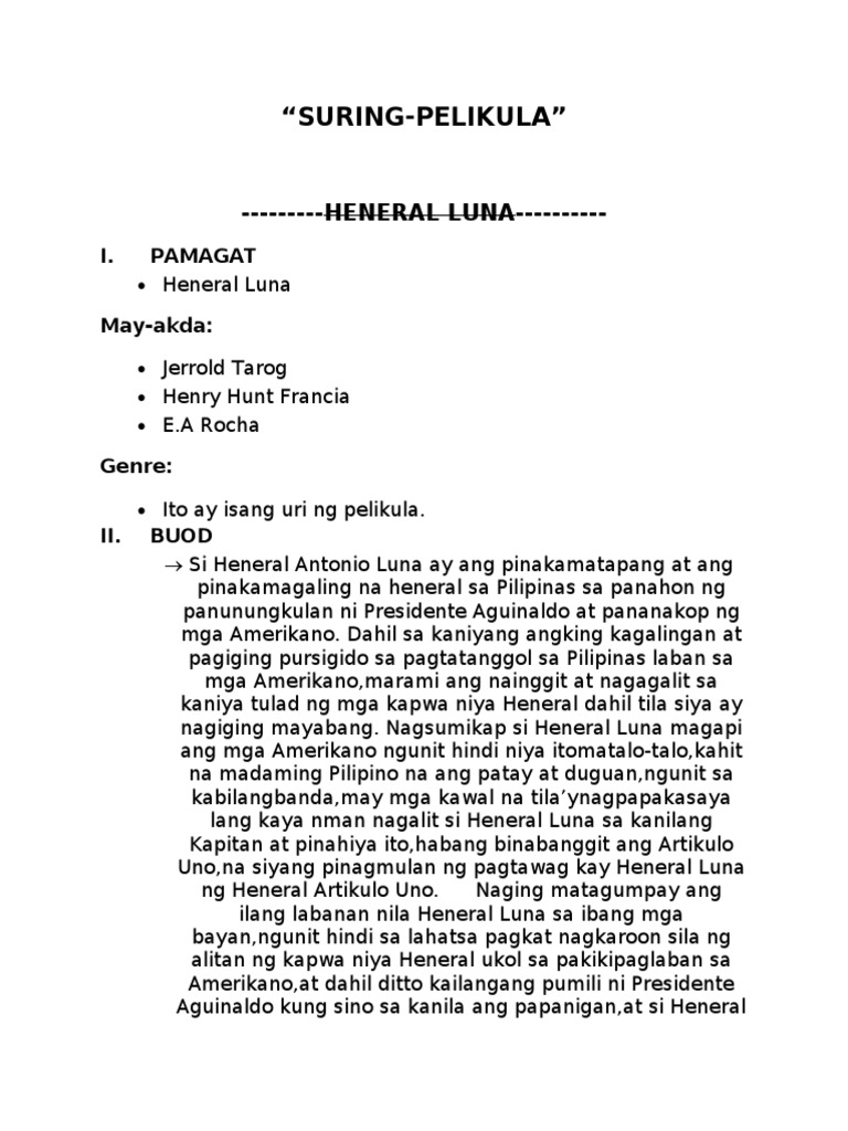 Suring Pelikula | PDF