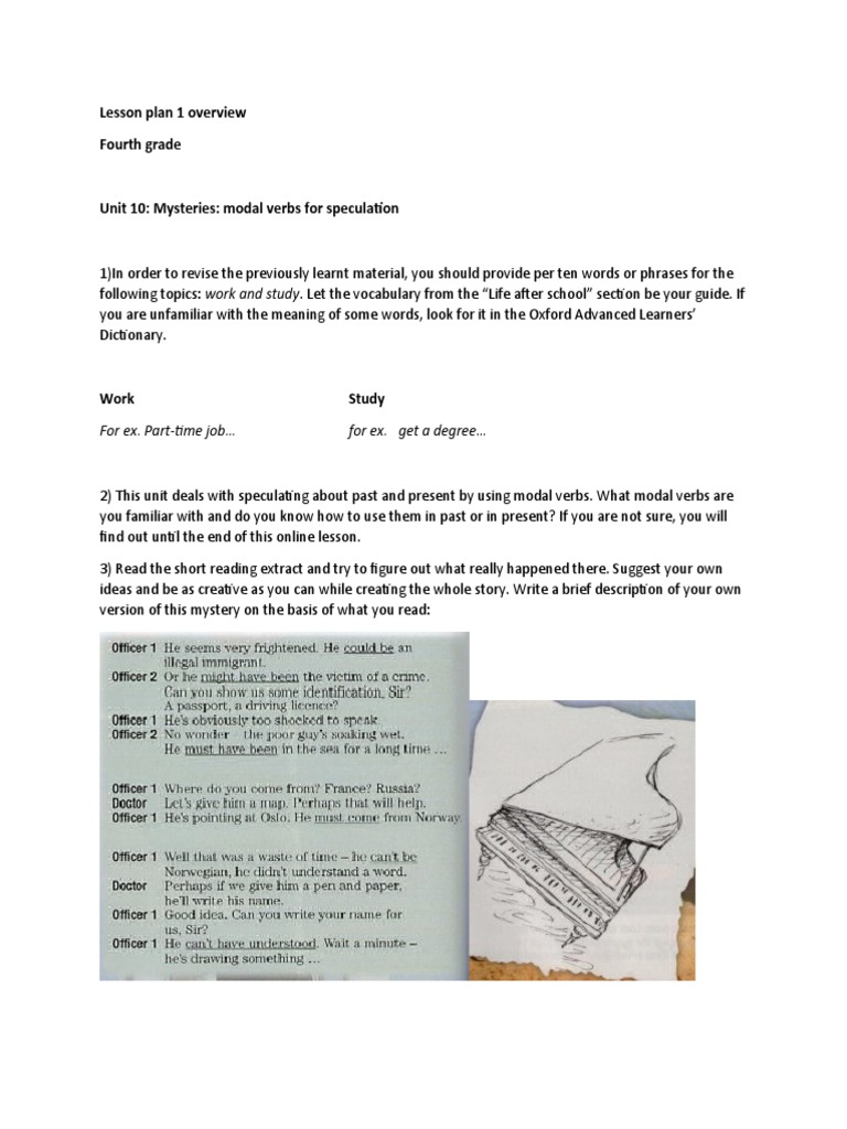 Lesson Plan 1, IV1,2,3,4 | PDF | Syntax | Grammar
