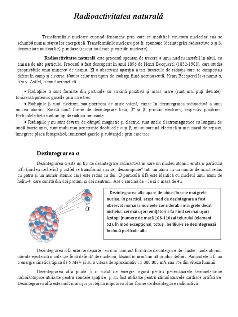 Radioactivitate | PDF