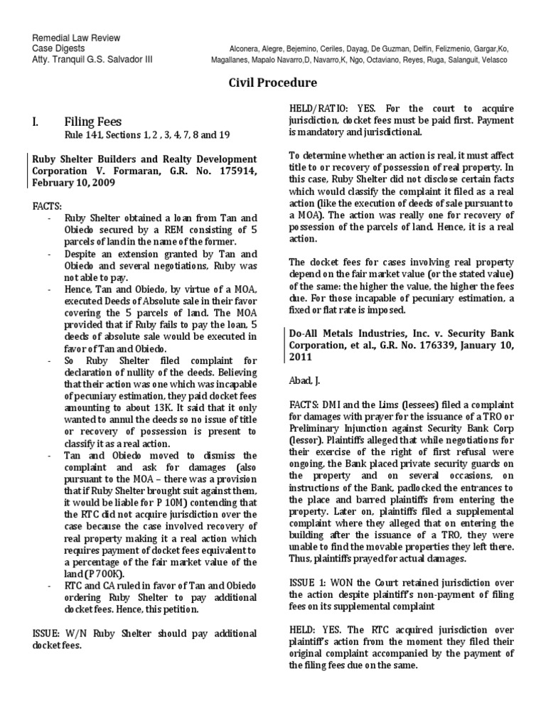 Rule 1-10 | PDF | Legal Aid | Complaint