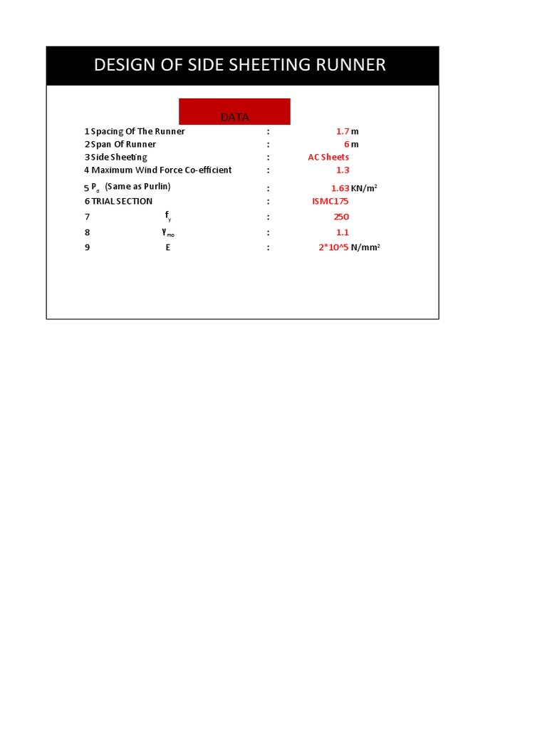 Design of Side Sheeting Runner | PDF | Nature | Teaching Mathematics