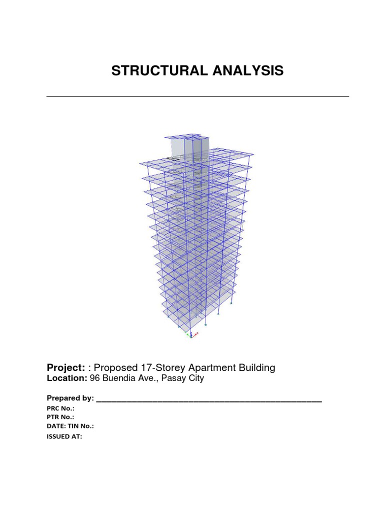Structural Analysis for 17-Storey Building | PDF | Civil Engineering ...