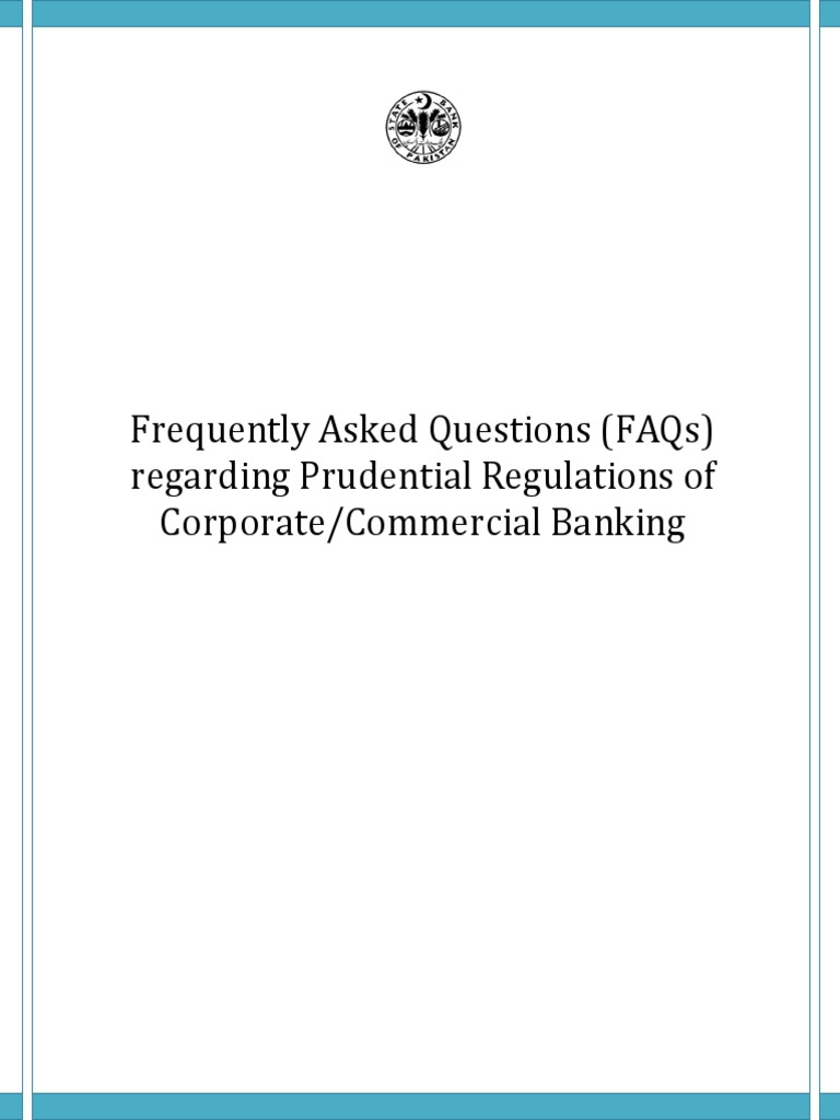 A Comprehensive Guide to Frequently Asked Questions on Prudential Regulations for Corporate and ...