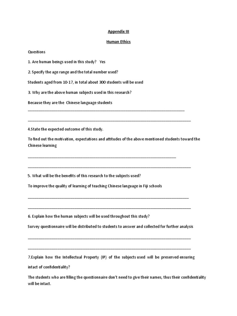 Appendix III & IV | PDF | Motivation | Motivational