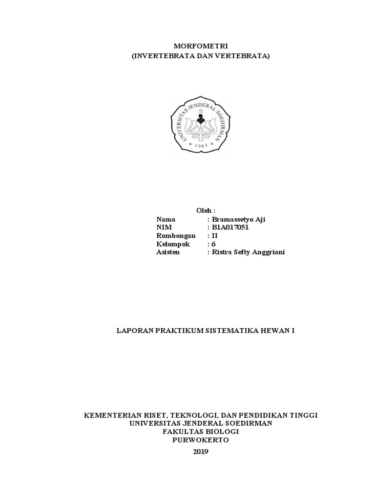 Morfometri Hewan Invertebrata dan Vertebrata | PDF