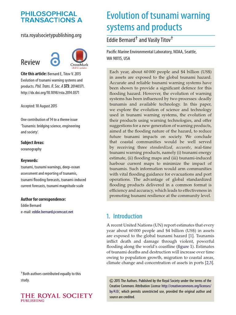 Tsunami Warning Systems Evolution | PDF | Tsunami | Earthquakes
