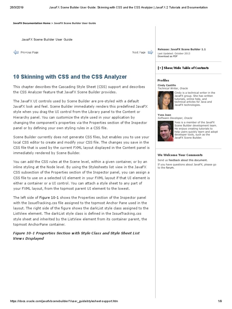 JavaFX Scene Builder User Guide - Skinning With CSS and The CSS Analyzer - JavaFX 2 Tutorials ...
