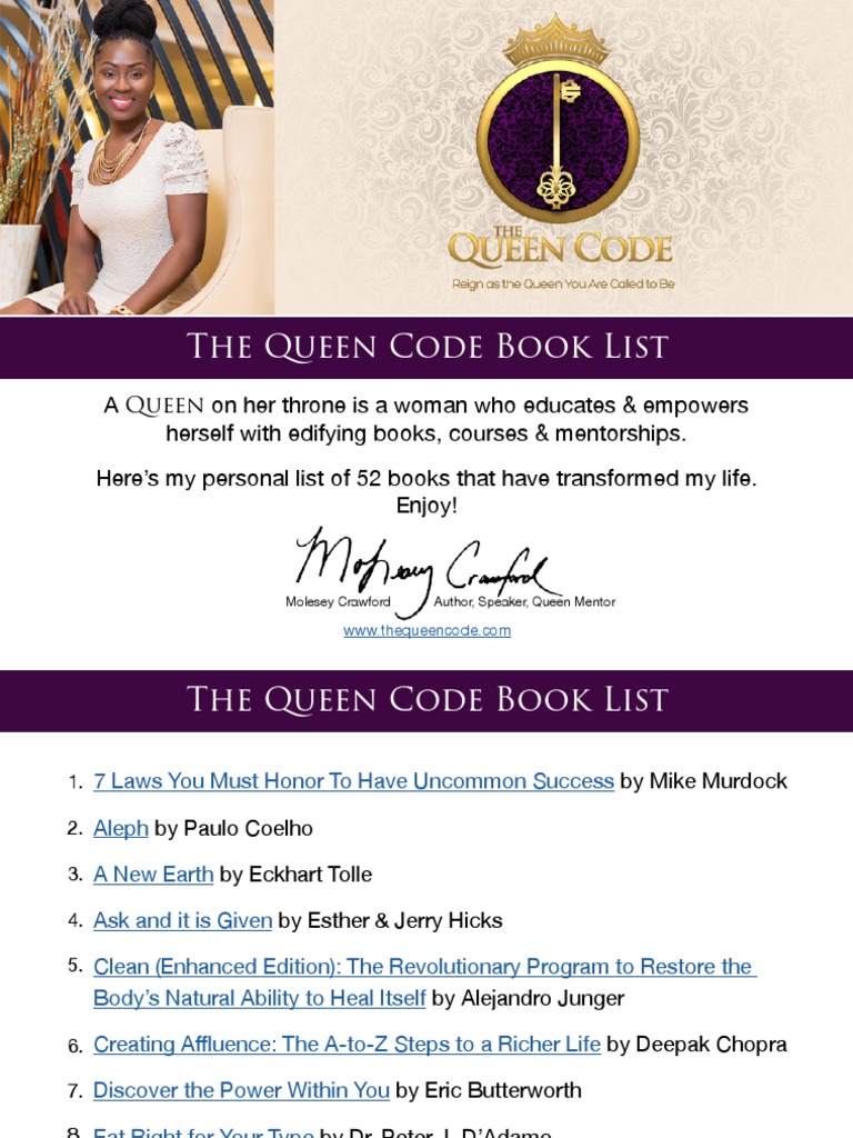 The Queen Code Book List 1 PDF | PDF