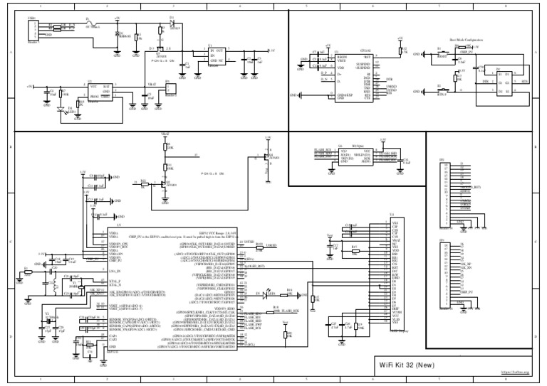 WIFI Kit 32 Schematic Diagram V2 | PDF