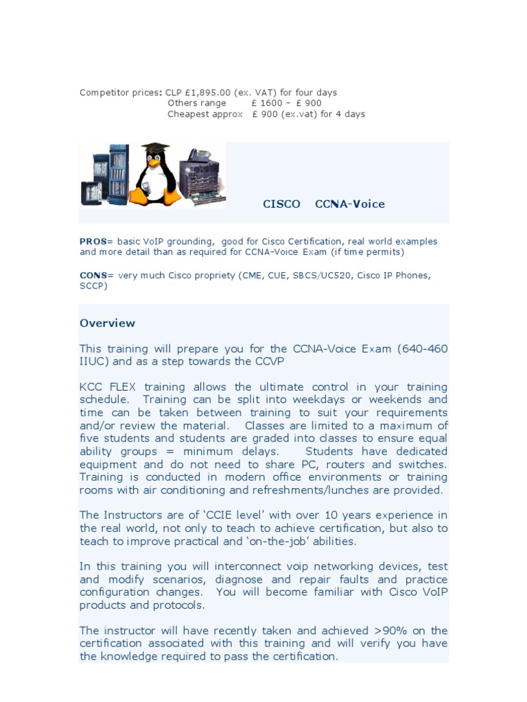 Ccna Voice | PDF | Cisco Certifications | Voice Over Ip