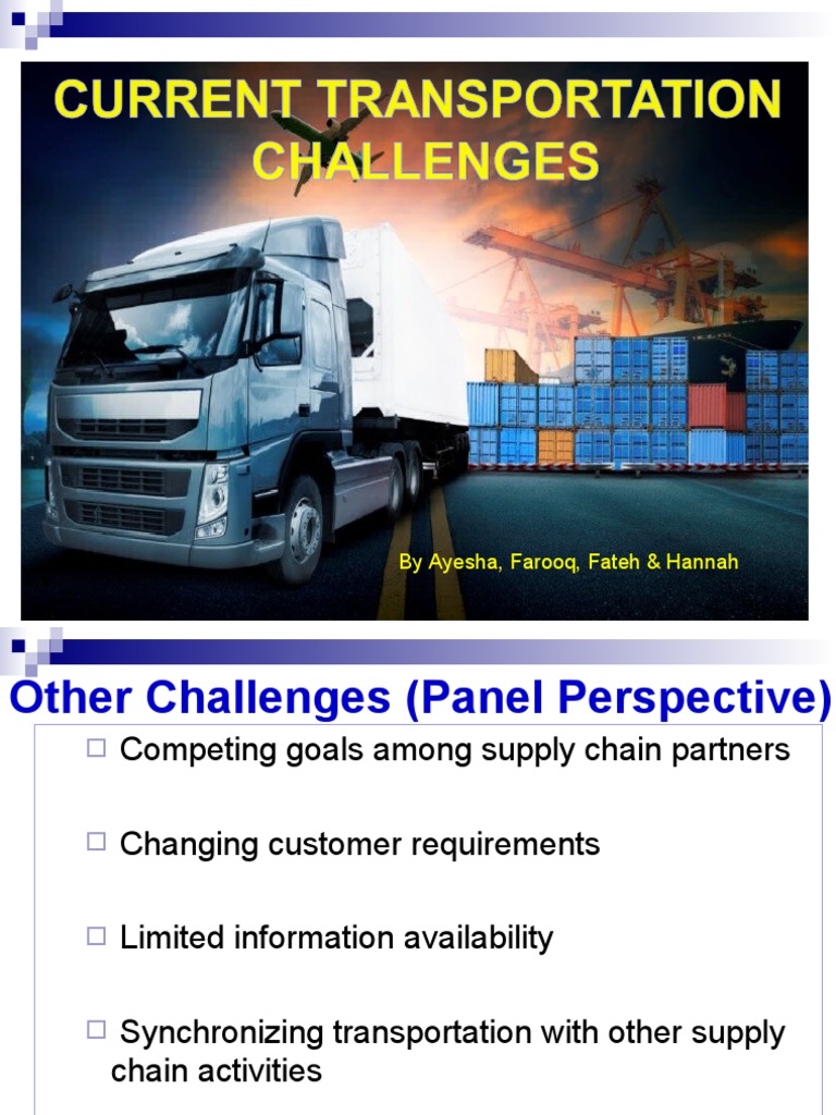 Transportation in SCM Other Challenges | PDF