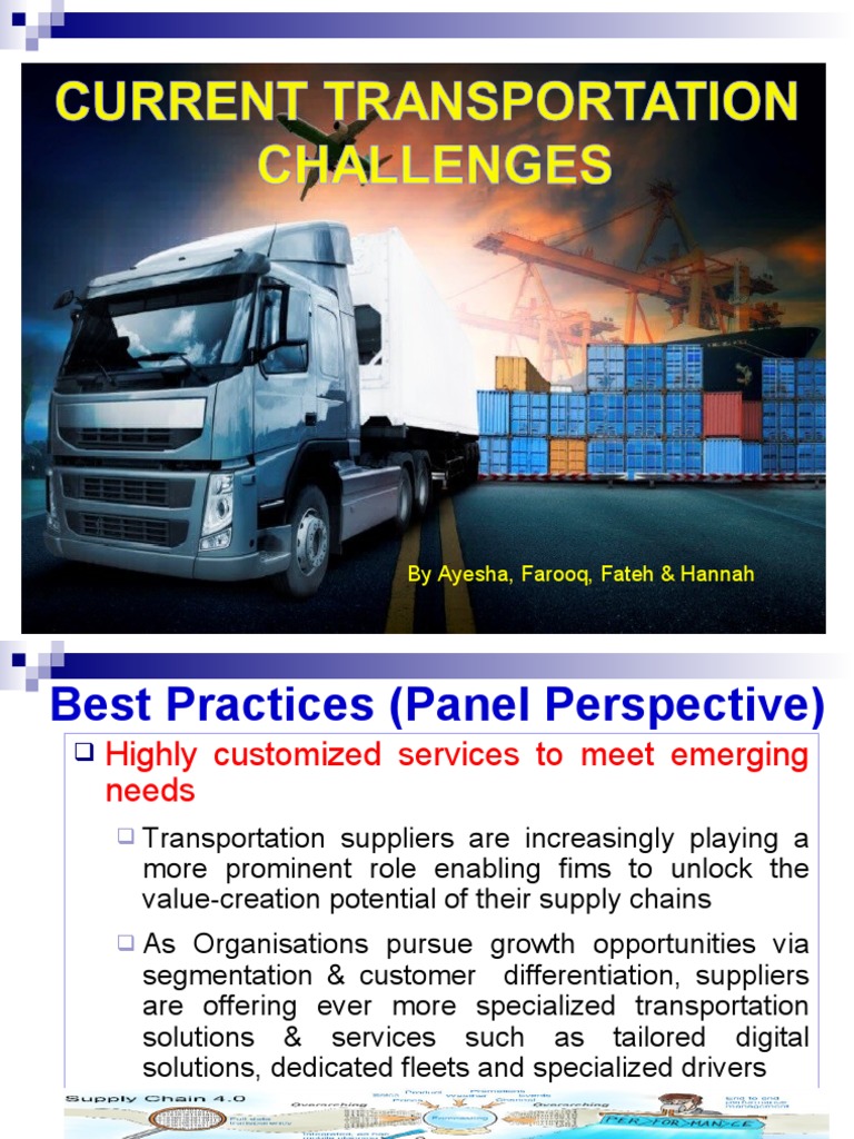 Transportation in SCM Best Practices | PDF