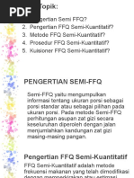 Metode FFQ & SQ FFQ untuk Penilaian Gizi | PDF | Sains & Matematika