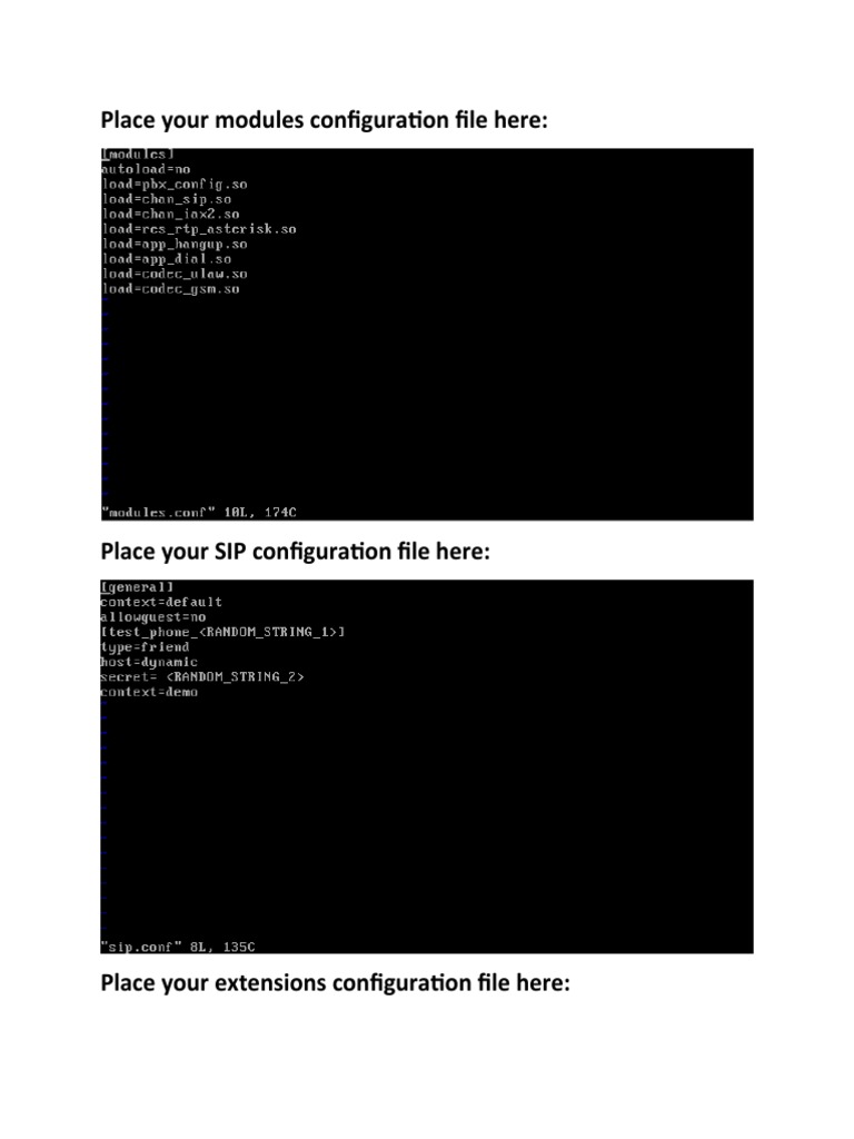 Place Your Modules Configuration File Here | PDF