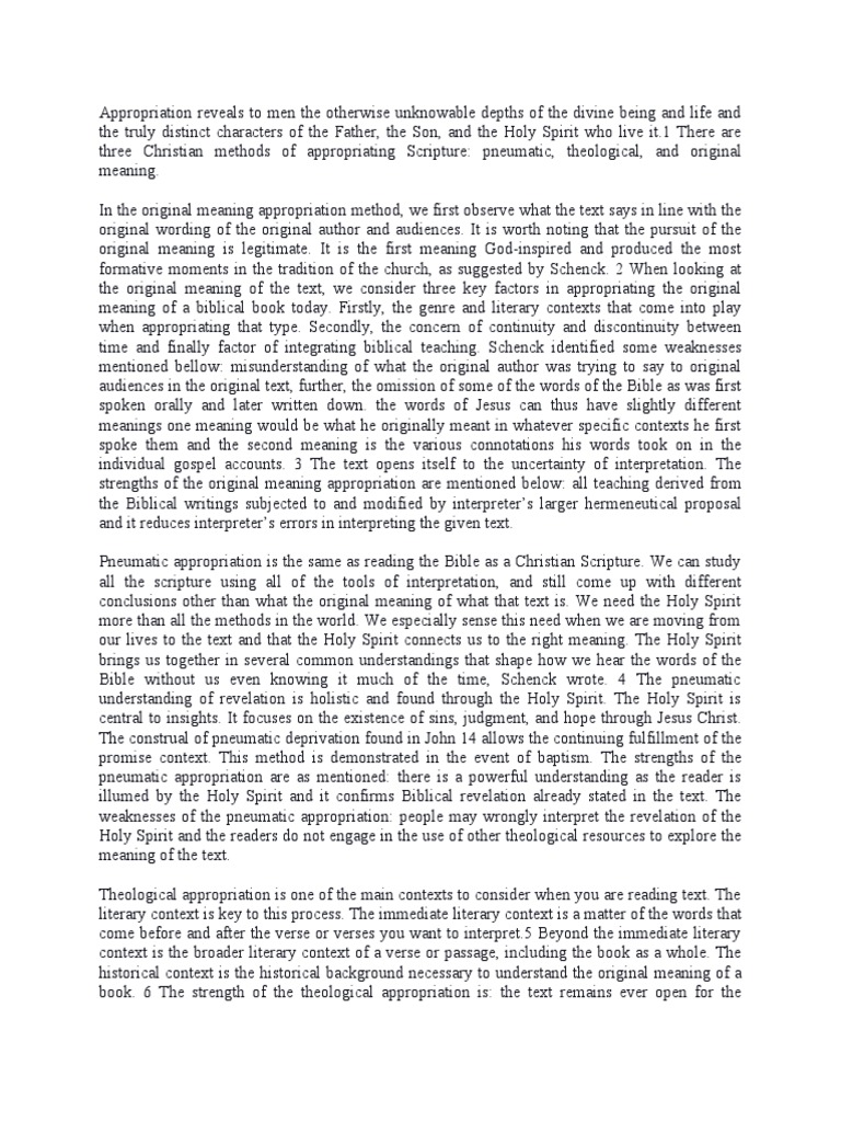 Appropriation | PDF | Religion & Spirituality