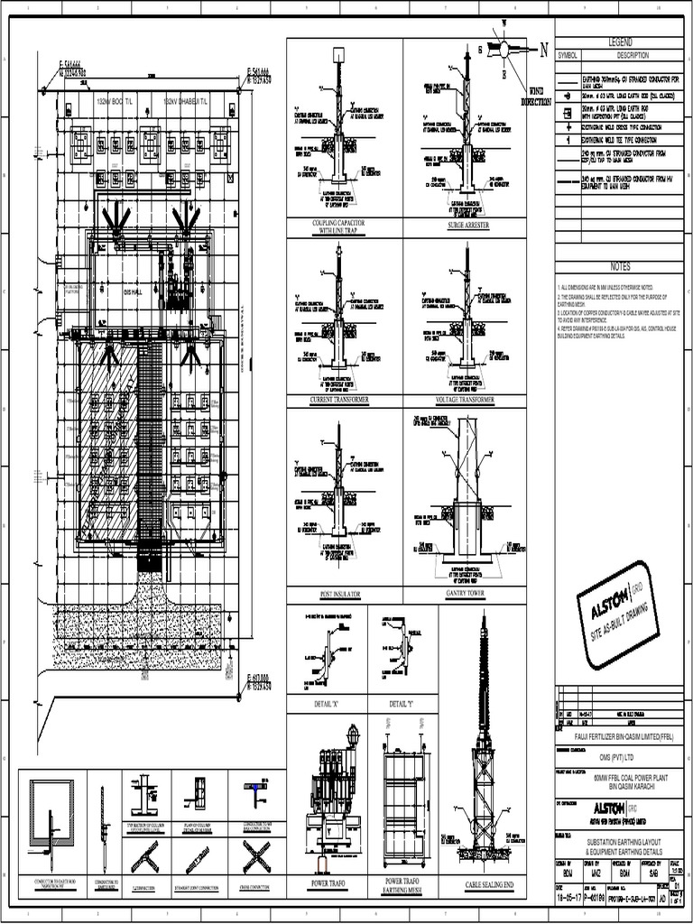 Earthing Layout & Equipment Earthing Detail PDF | PDF | Electricity ...