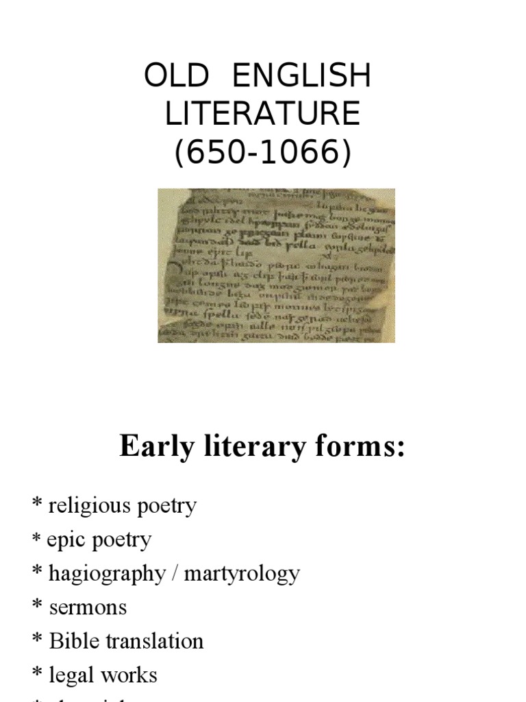Old English Literature | PDF