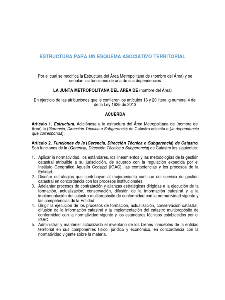 Modificación Estructura Área Metropolitana | PDF | Gobierno | Business
