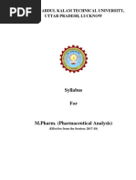 M.Pharmacy PCI Syllabus (Pharmaceutics) | PDF | Nuclear Magnetic ...
