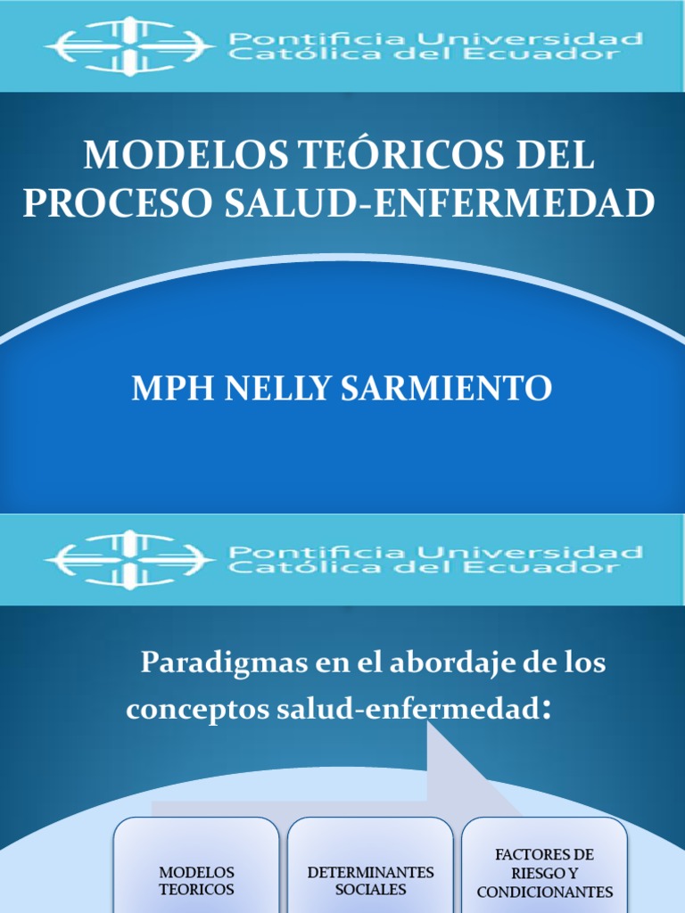 Modelos Teóricos Del Proceso Salud Enfermedad Pdf Patología 4888