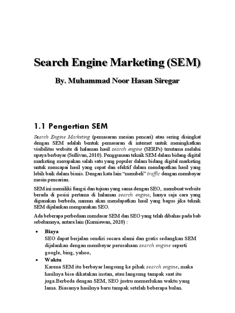 Search Engine Marketing | PDF