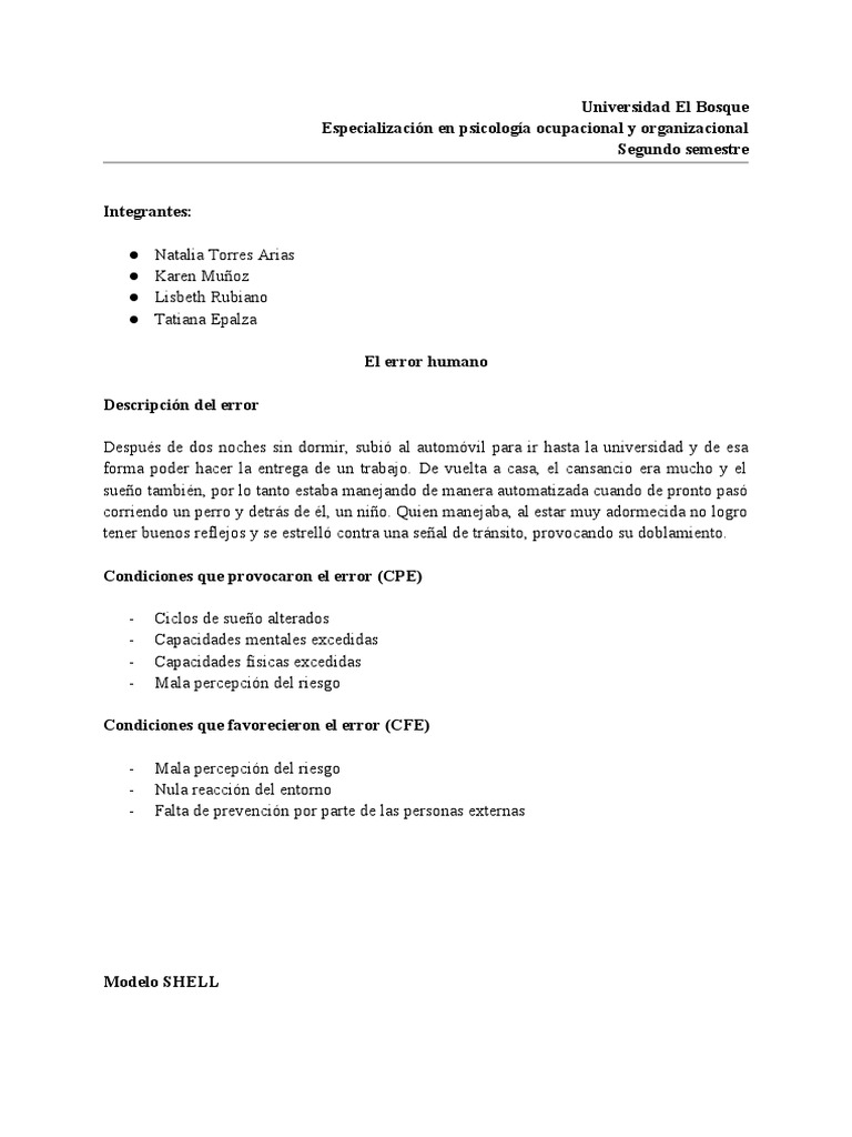 El Error Humano | PDF | Conceptos psicologicos | Cognición