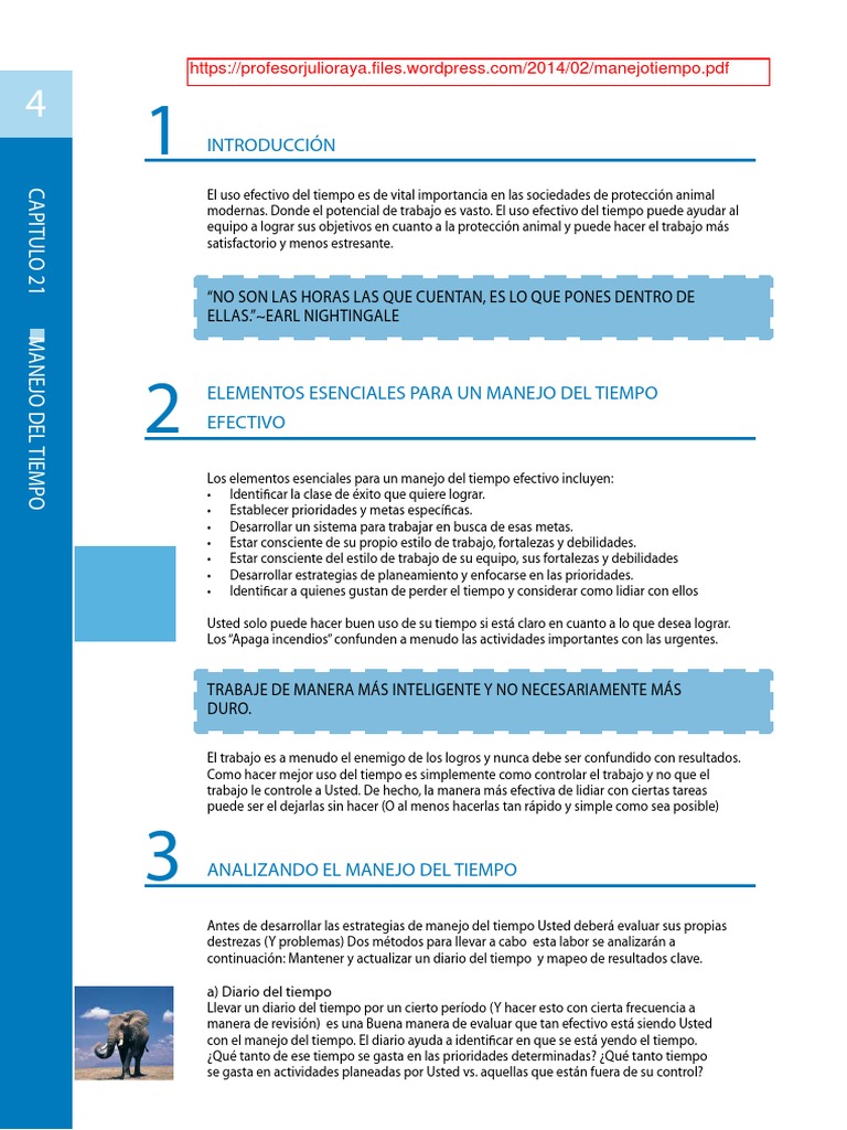 Manejo Del Tiempo | PDF | Science | Ciencia humana