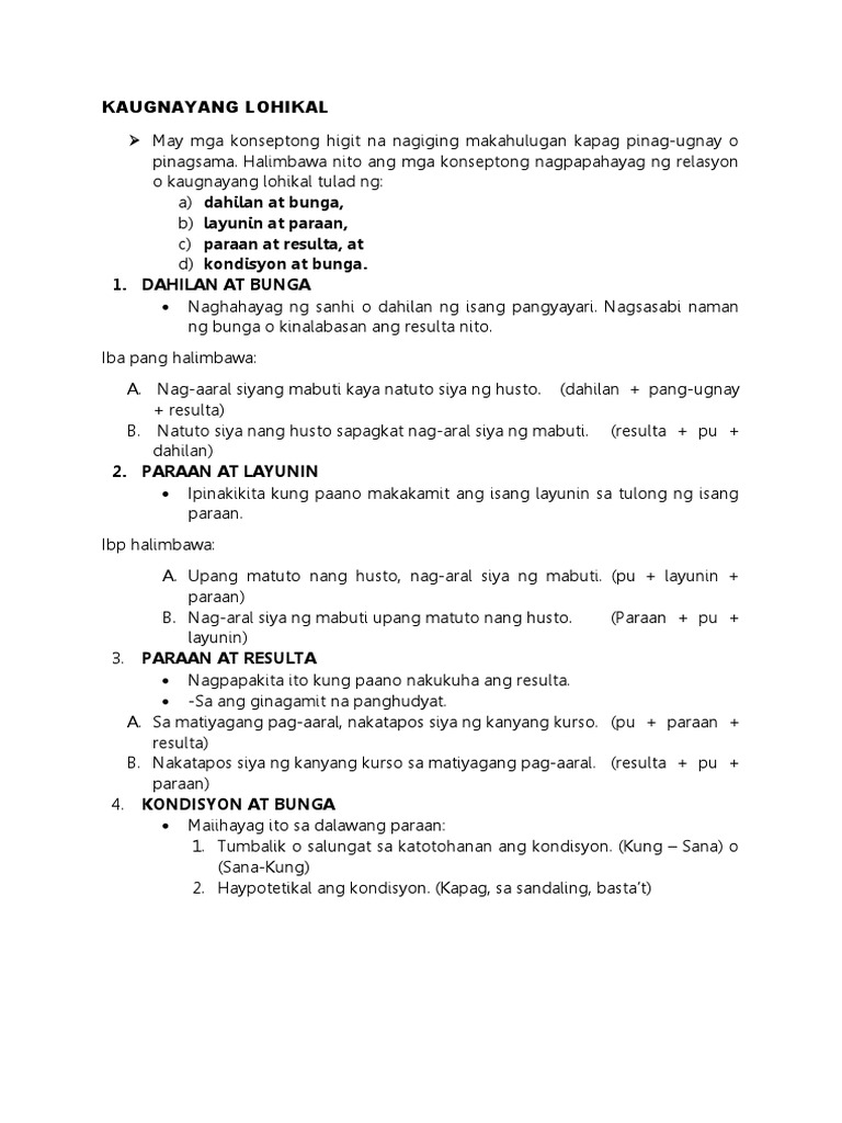 Kaugnayang Lohikal | PDF