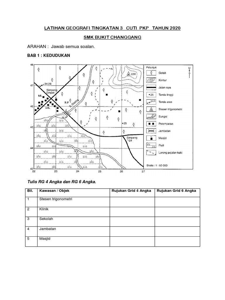 Latihan Geografi Tingkatan 3 | PDF
