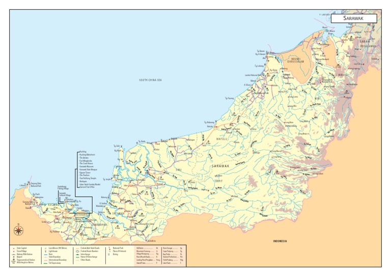 Map Sarawak PDF | PDF