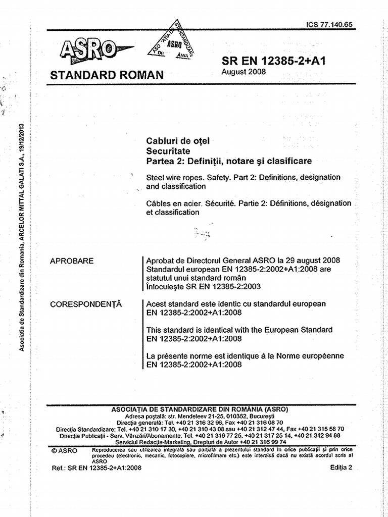 SR en 12385-2+a1 PDF | PDF