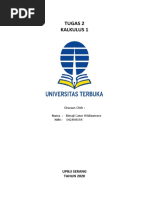Tugas 3 MATA4110 Kalkulus 1 | PDF