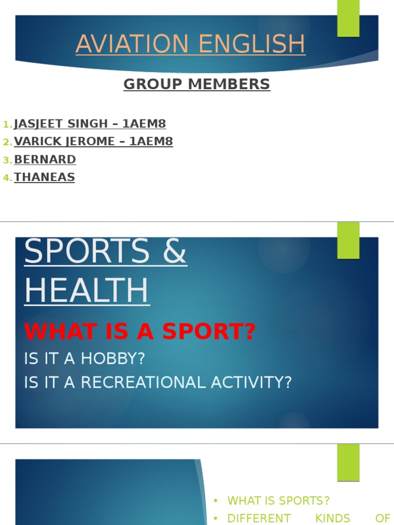 SPORTS Presentation | PDF