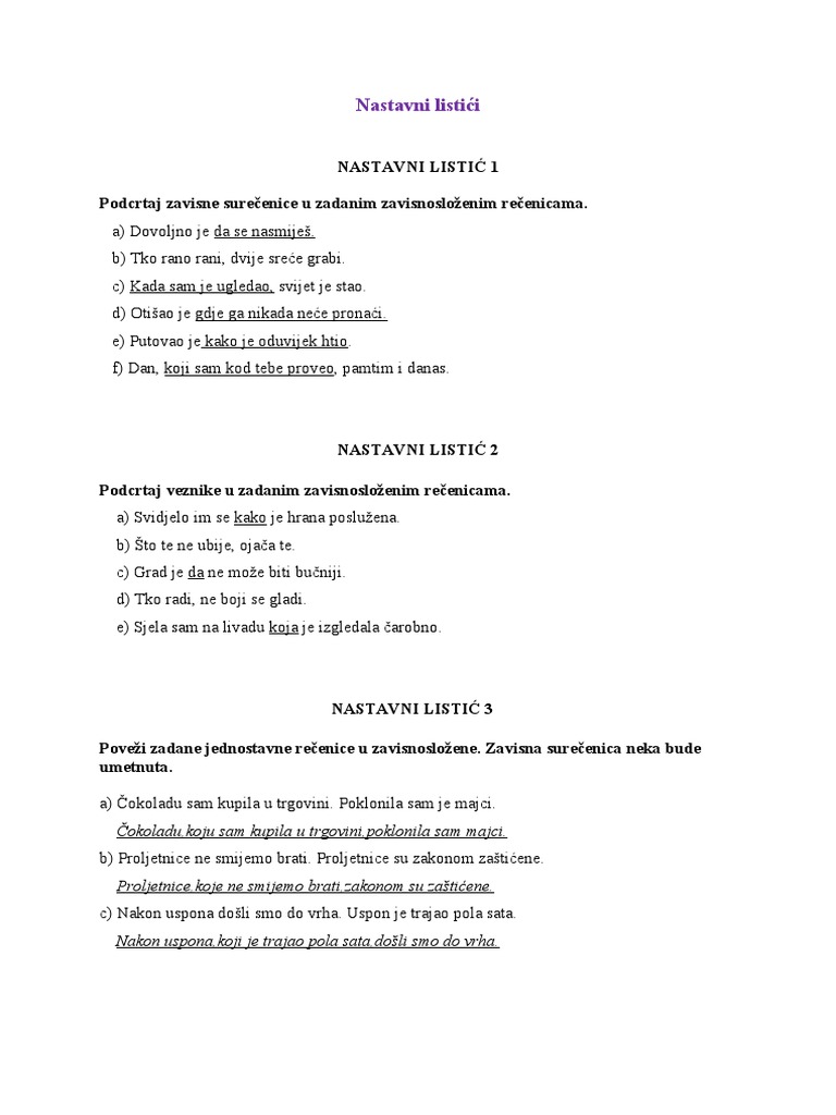 Kopija Datoteke ZSR - Vježba | PDF