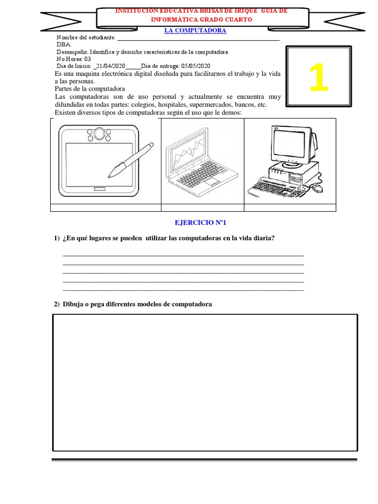 Talleres de Informática Grado 4 | PDF | Periférico | Archivo de computadora