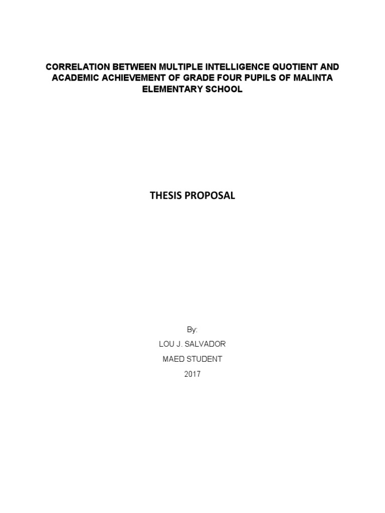 Thesis Proposal | PDF | Mental Processes | Neuroscience