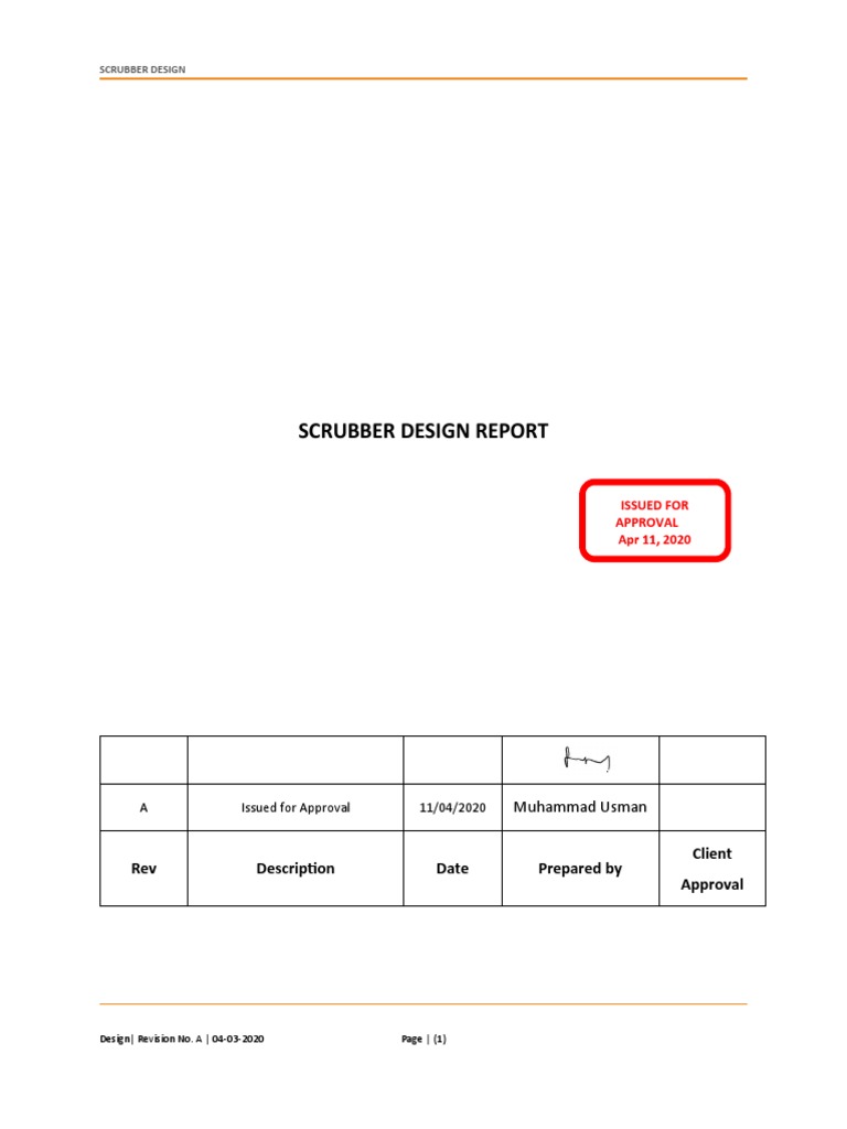 Scrubber Design Old | PDF | Gasification | Phases Of Matter